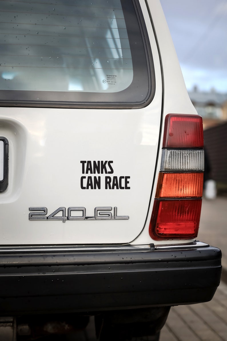 Car Stickers Volvo: Tanks Can Race Decal Volvo Decals Volvo - Etsy