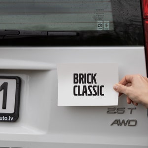 VOLVO Sticker, Volvo Car Sticker, BRICK CLASSIC Decal, Volvo Car Decal ...