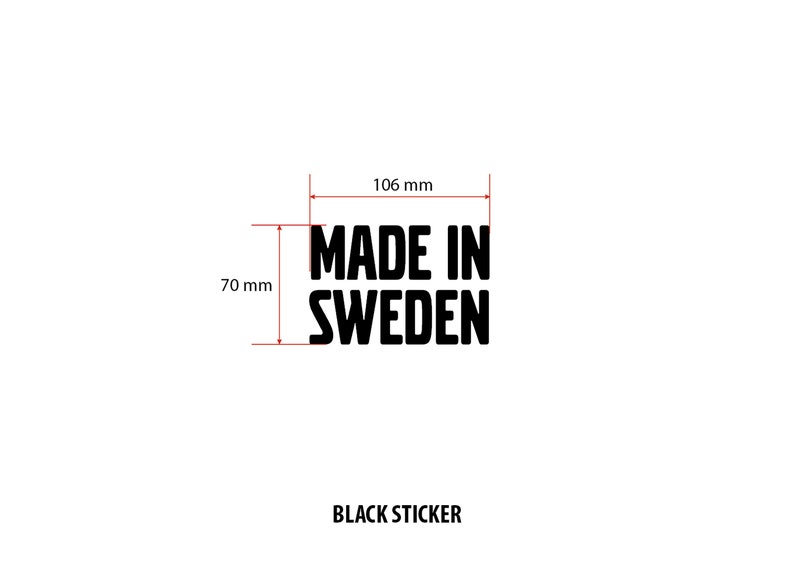 Made in Sweden Sticker Vinyl Decal Swedish Decal for Volvo - Etsy