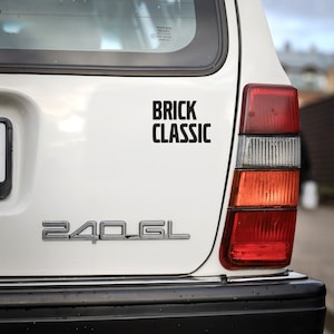VOLVO Sticker, Volvo Car Sticker, BRICK CLASSIC Decal, Volvo Car Decal ...