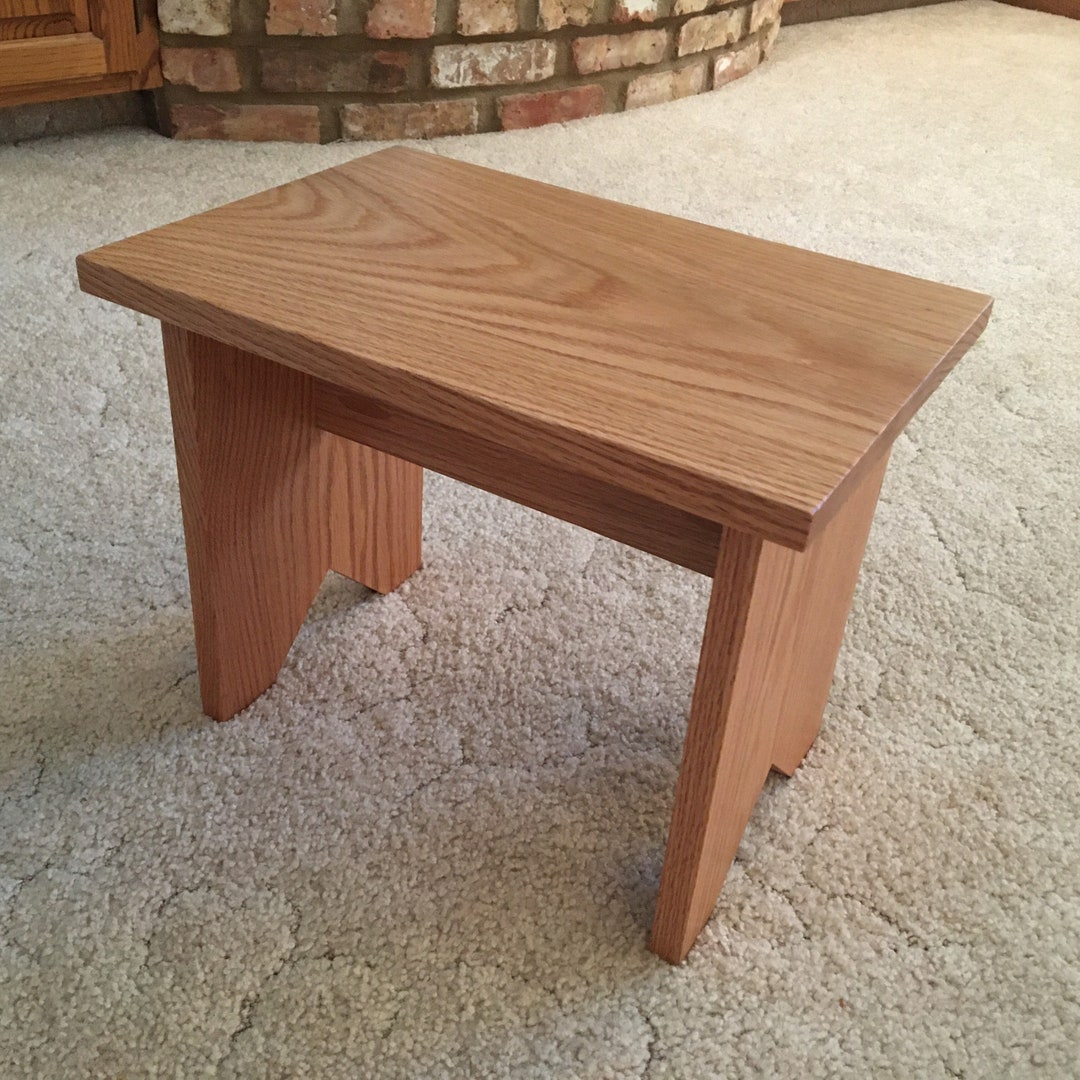 12” Oak Step Stool - Etsy