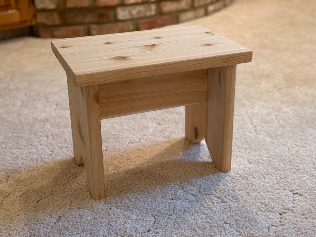 12” Cedar Step Stool - Unfinished - Etsy