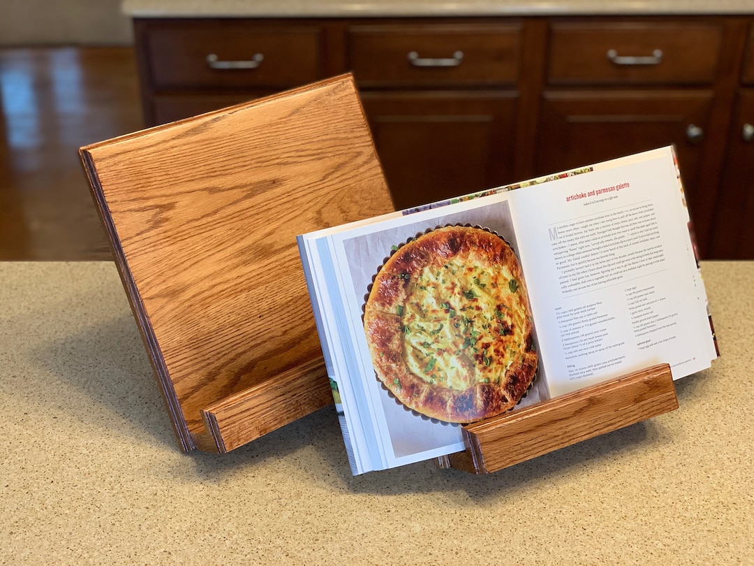 Oak Cookbook Stands - Etsy