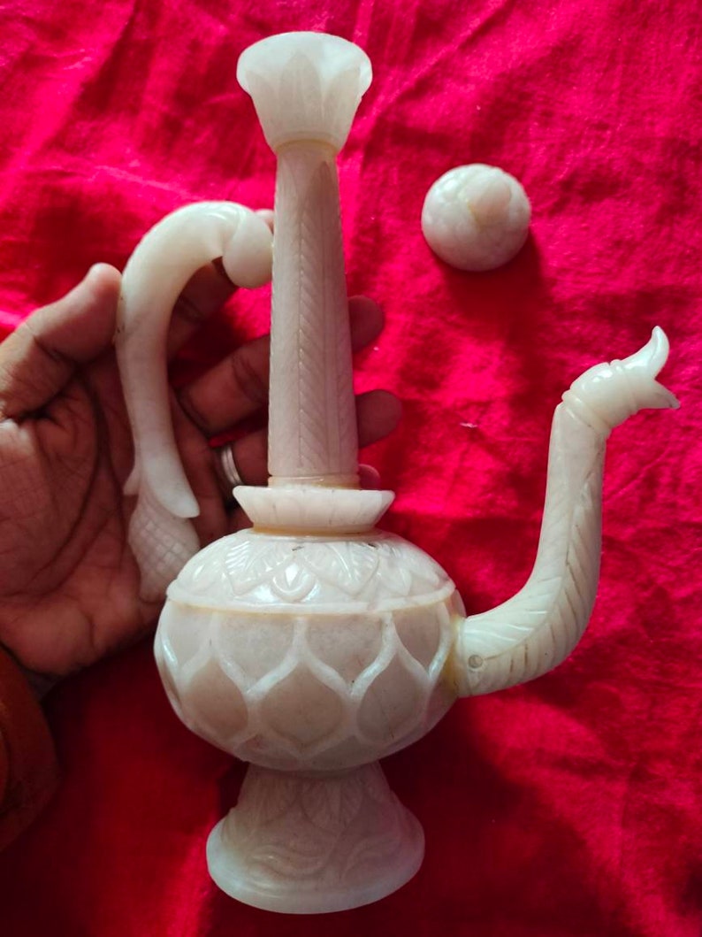 Antique Museum Quality Islamic Mughal Hand Made Wine Pot Surai Zade ...