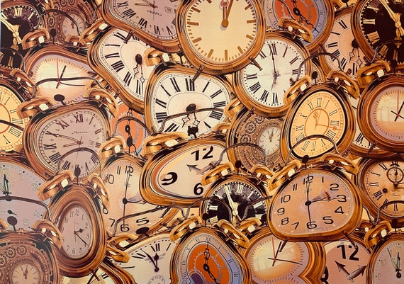 Plasticized Table Set deformed Clocks | Etsy