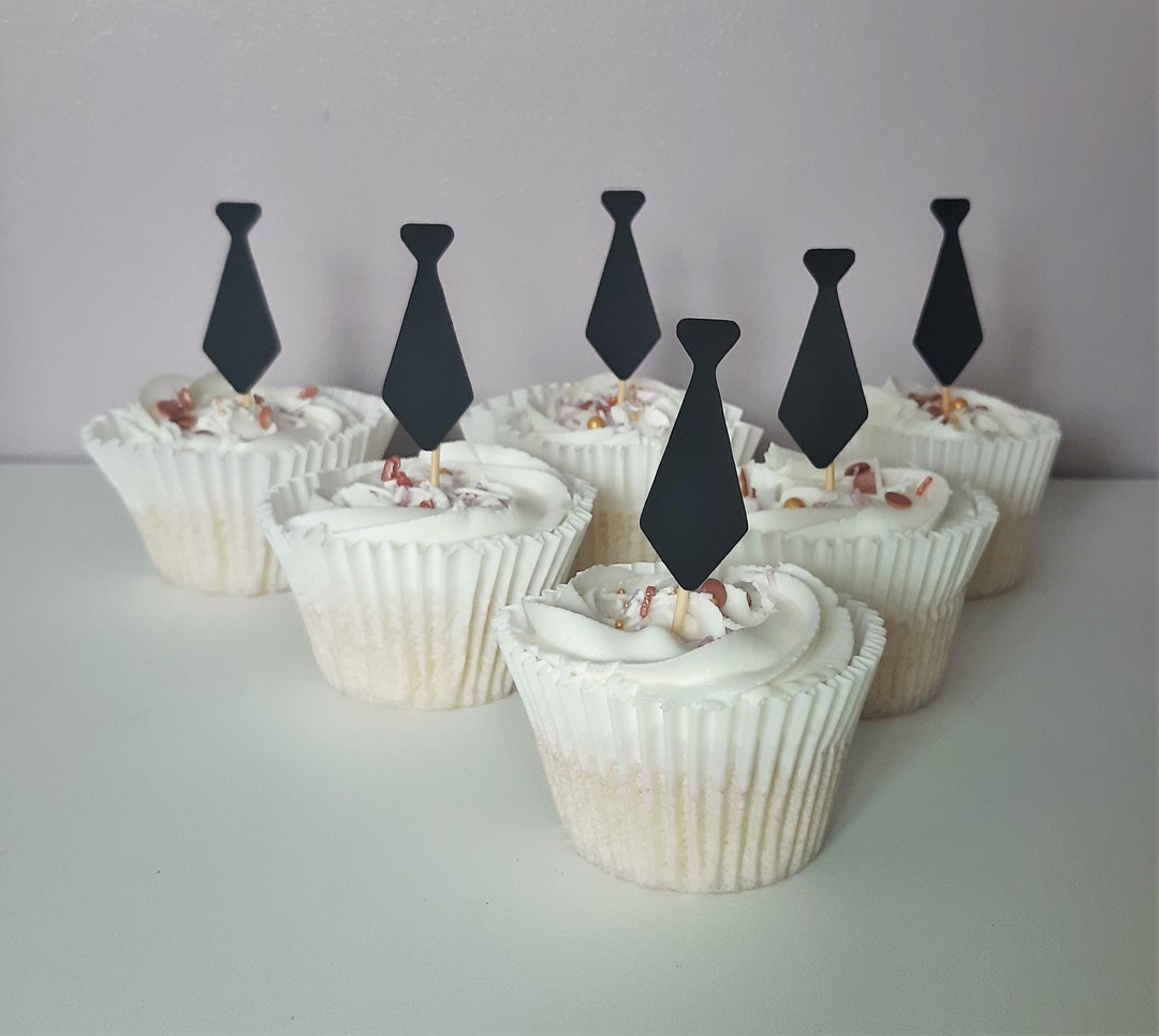 Suit/neck Tie Cupcake Toppers ***free UK Shipping*** - Etsy