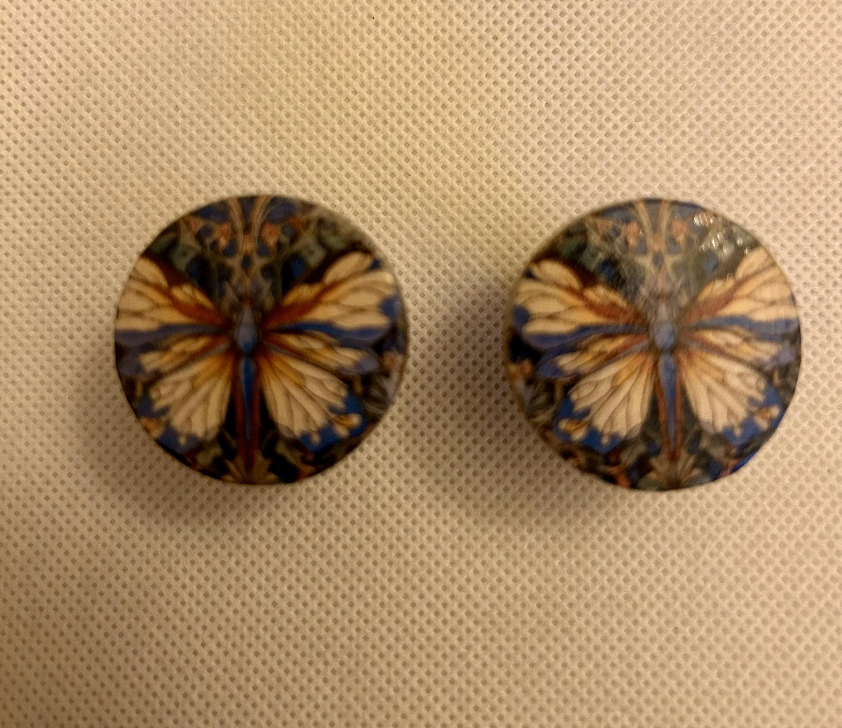 WILLIAM MORRIS' Vintage Designs Solid Metal Brushed Brass Round Dresser Knobs for Furniture ...