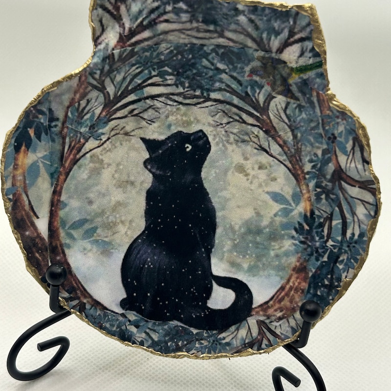 Decoupage Cat - Etsy