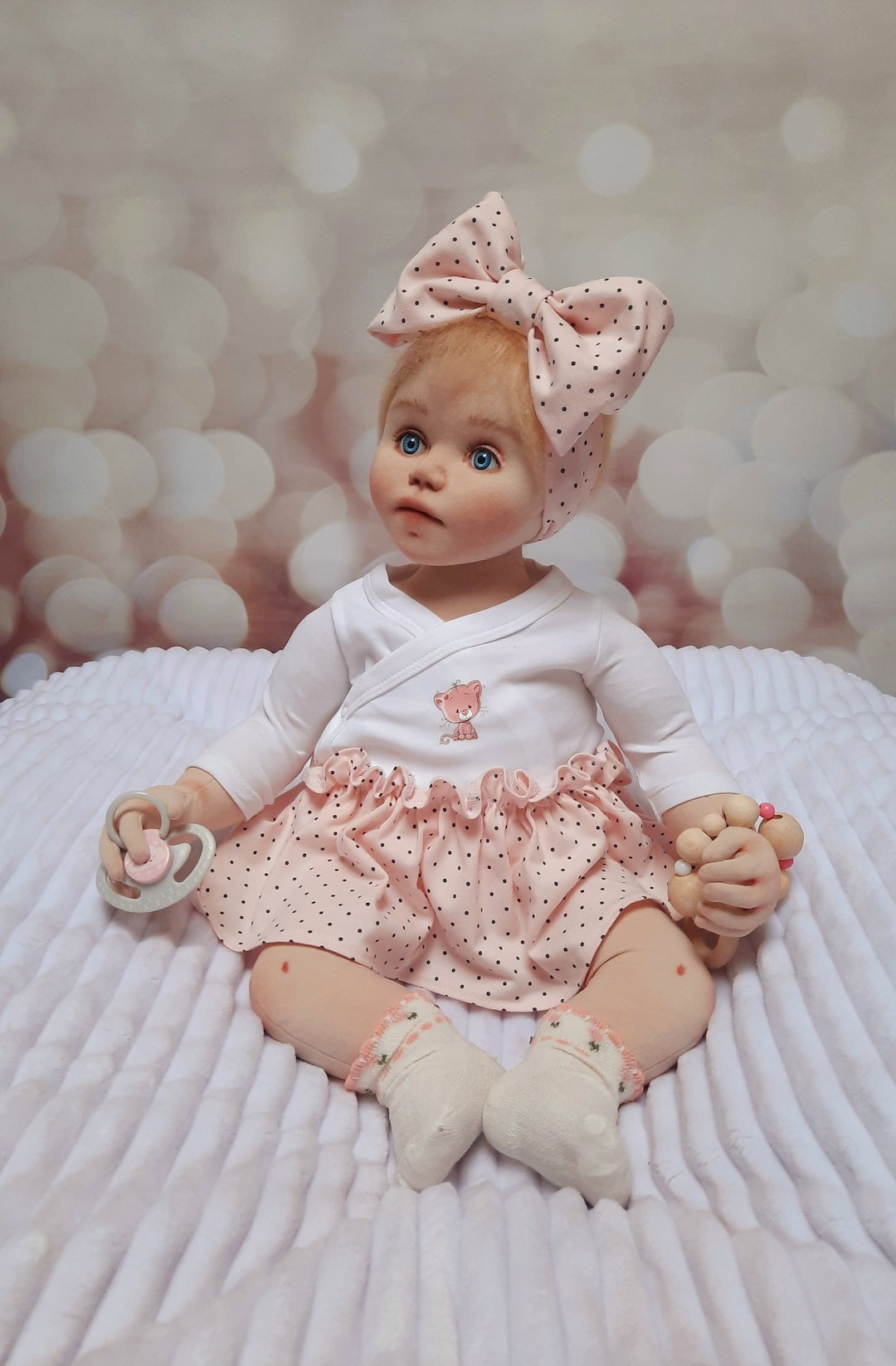 Waldorf Doll Girl Waldorf Baby Realistic Doll Soft Doll Textile Doll ...
