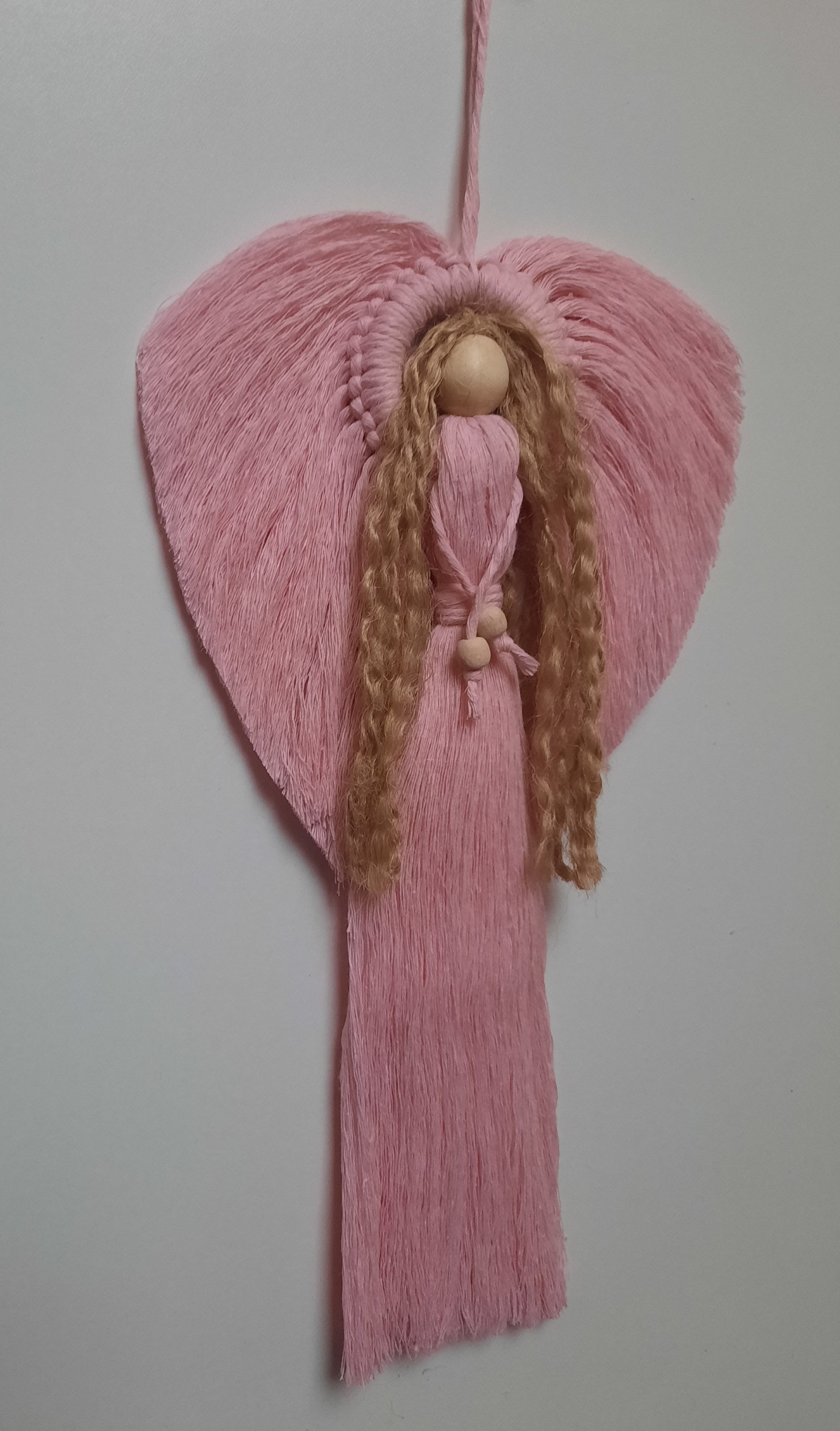 Macrame Angel Macrame White Angel Macramé Doll Wall Macramé - Etsy