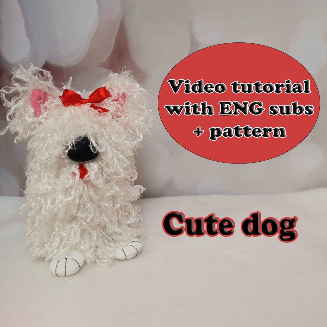Dog Sewing Pattern, Stuffed Dog Doll Pdf Tutorial Kitty Pattern Stuffed ...