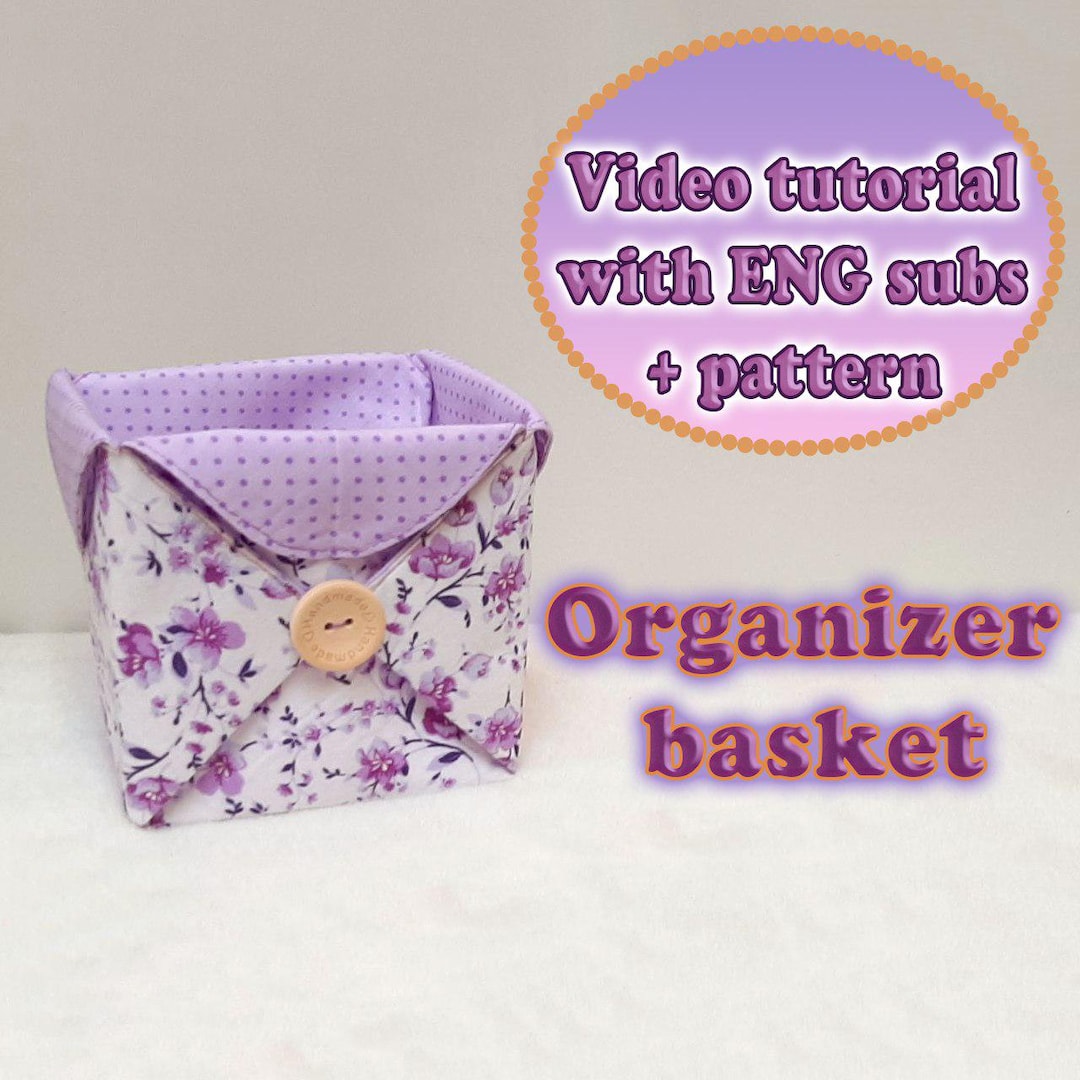 Pattern DIY Fabric Bag Organizer Easy Sewing Tutorial With English ...
