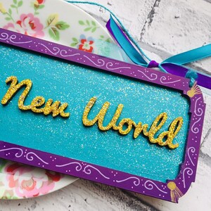 A Whole New World, Large Street Sign, Disney Reveal, Leaning Sign ...