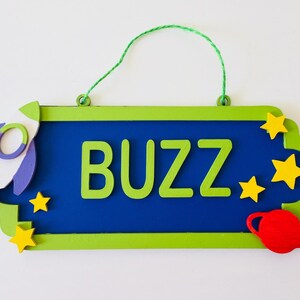 Personalised Door Sign, Space Theme, Street Sign, Toy Story Decor ...