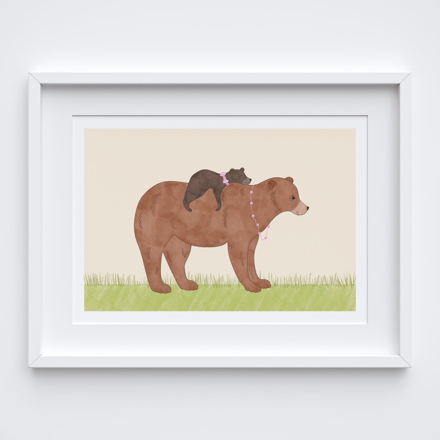 Mama Bear Art Print / Bear Print / Bear Gifts / Kids Wall Art - Etsy