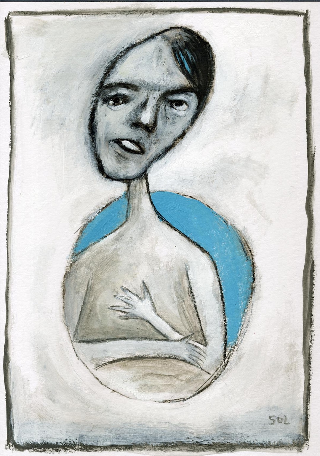 Drawing of a Peculiar Portrait on A4 Paper by Lupo Sol - Etsy Canada