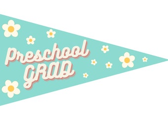 Class of 2023 Pennant Flag Printable // Graduation Pennant Flag // Grad ...