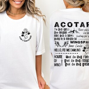 ACOTAR T-shirt, Officially Licensed Sarah J Maas Merch, A Court of ...