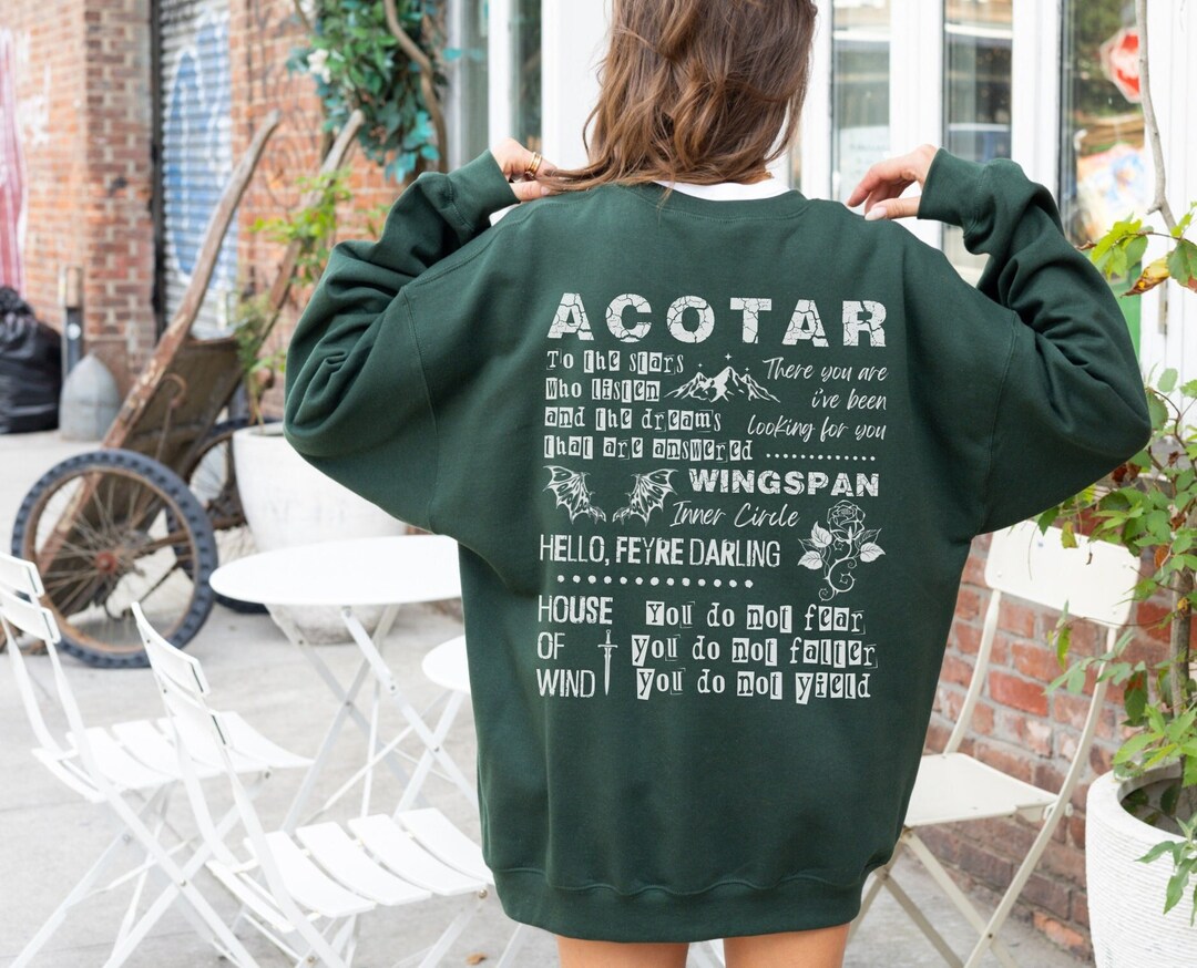 ACOTAR Sweatshirt, Officially Licensed Sarah J Maas Merch, A Court of ...