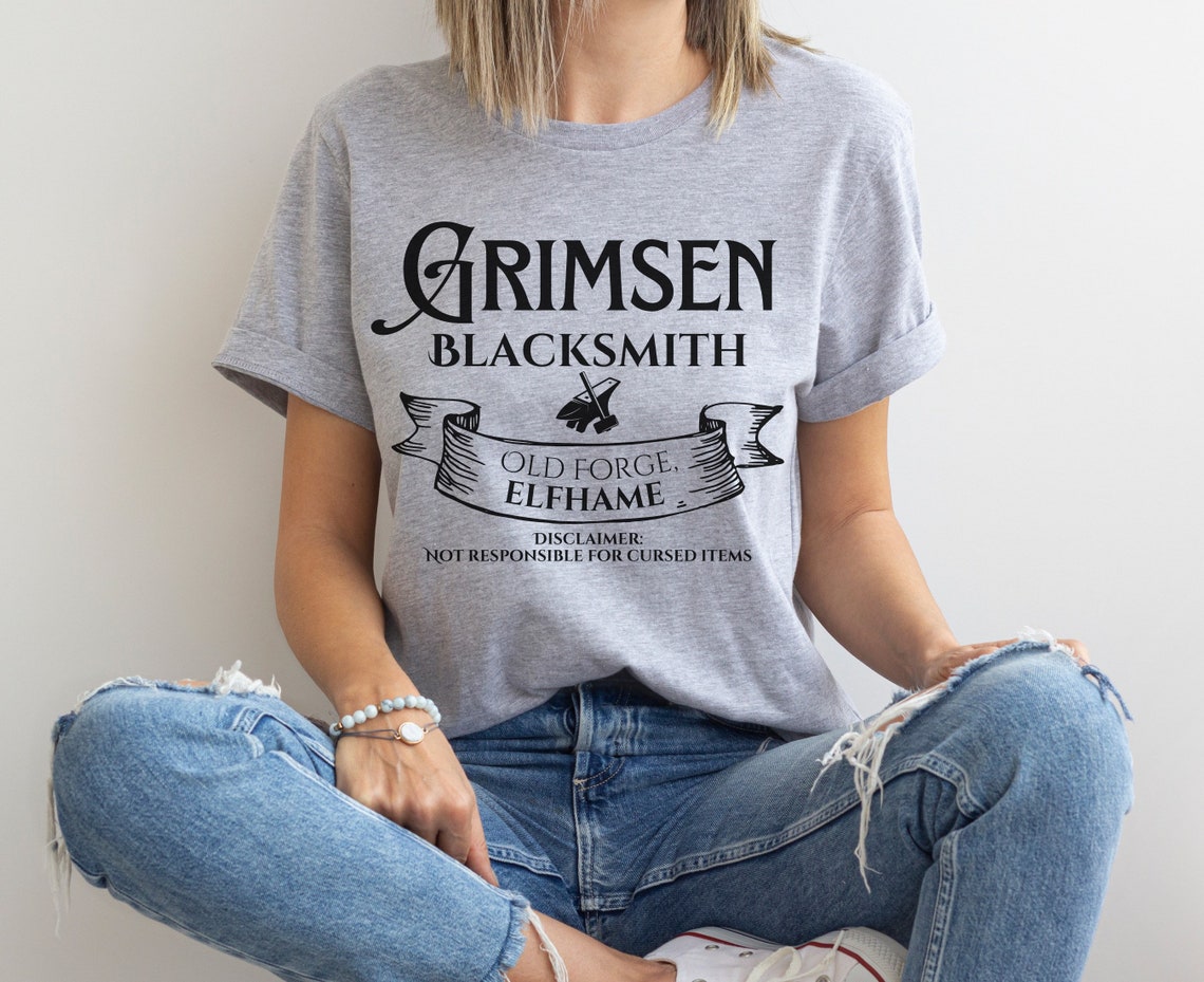 The Cruel Prince Grimsen Blacksmith T- Shirt, Elfhame FOTA Holly Black ...