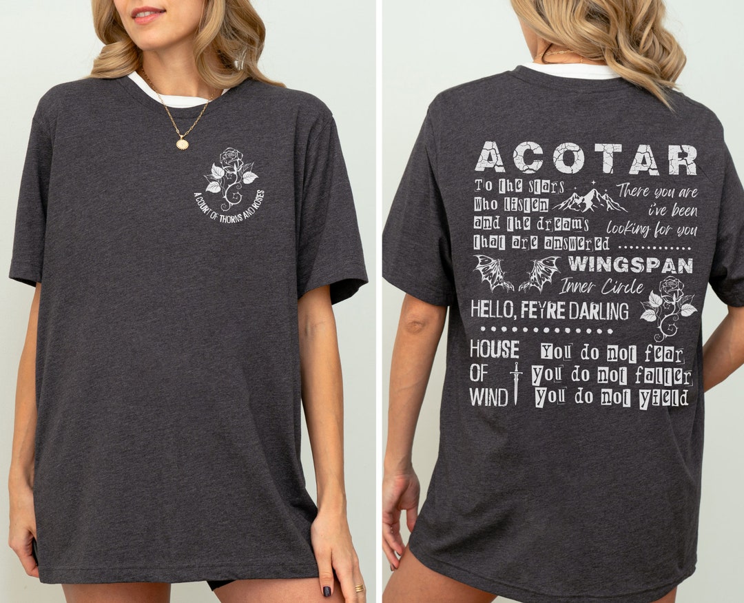 ACOTAR T-shirt, Officially Licensed Sarah J Maas Merch, A Court of ...