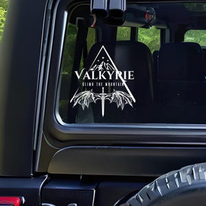 Valkyrie ACOTAR Car Decal, UV 3D Sticker, Officially Licensed Sarah J ...