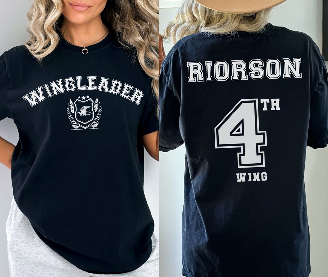 Wingleader Xaden Riorso Shirt, Officially Licensed Fourth Wing Merch ...