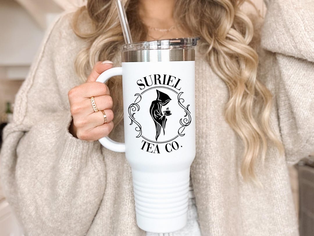 Suriel Tea Co. ACOTAR Decal, UV 3D Sticker, Sarah J Maas Car Sticker ...