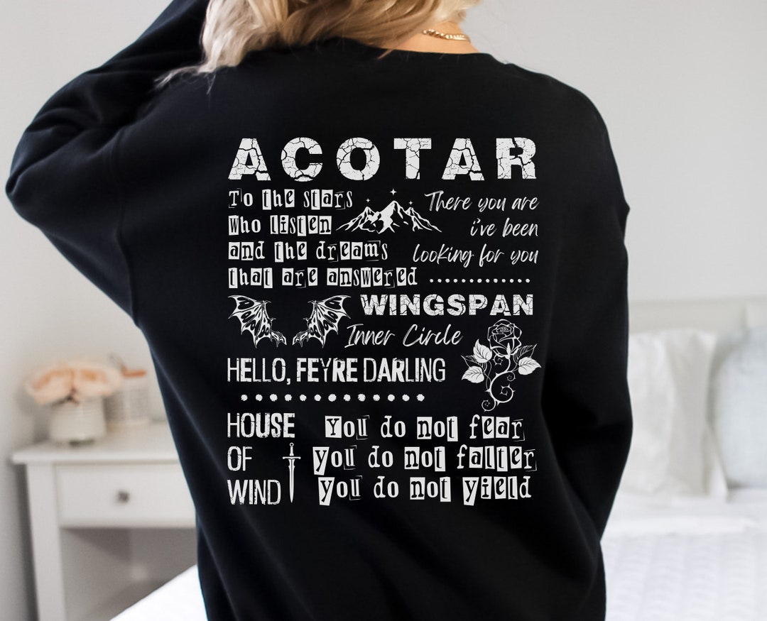 ACOTAR T-shirt, Officially Licensed Sarah J Maas Merch, A Court of ...
