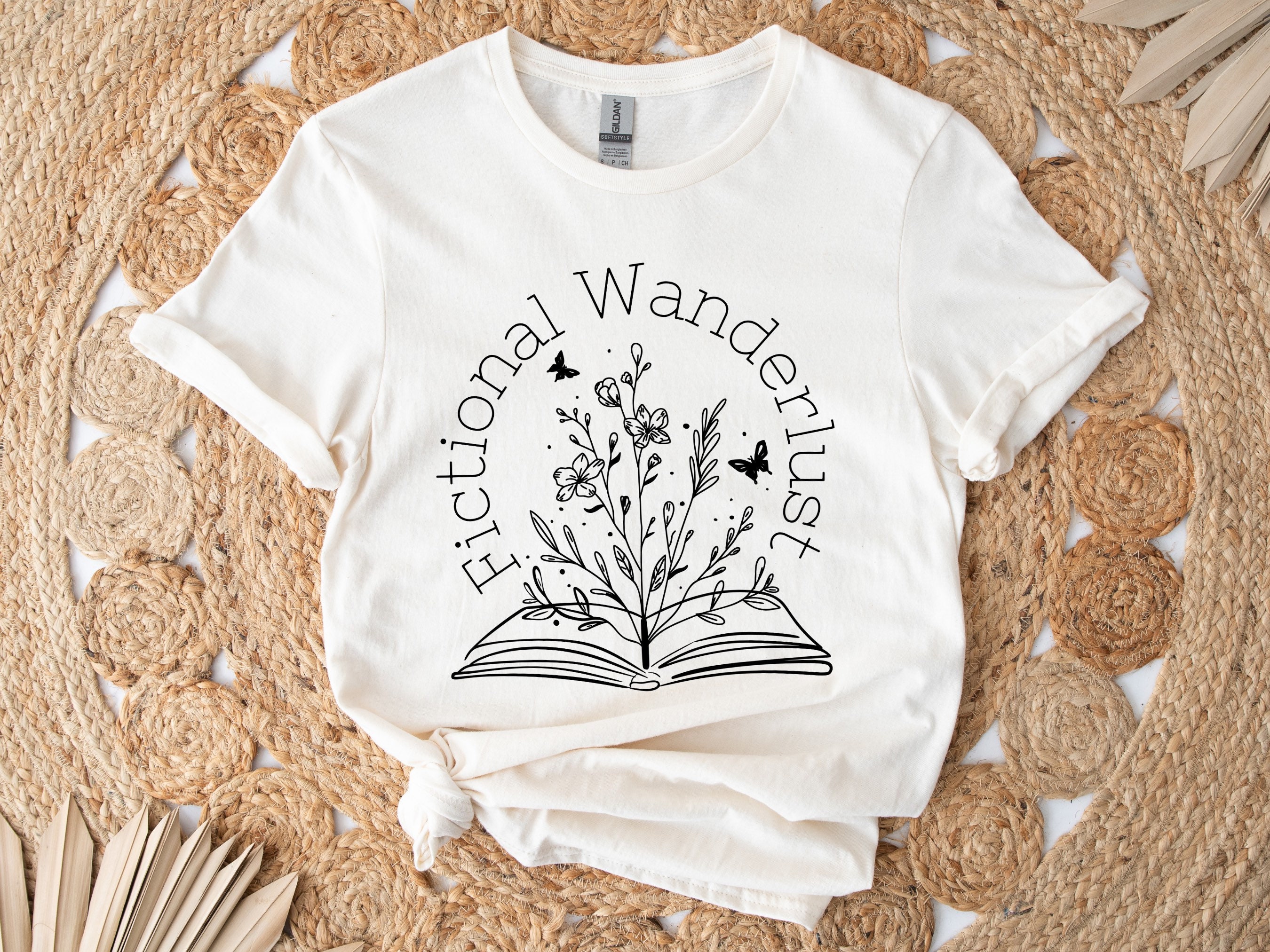 Fictional Wanderlust Book T-shirt, Book Lovers Shirt, One More Chapter Shirt, Paranormal Romance ...