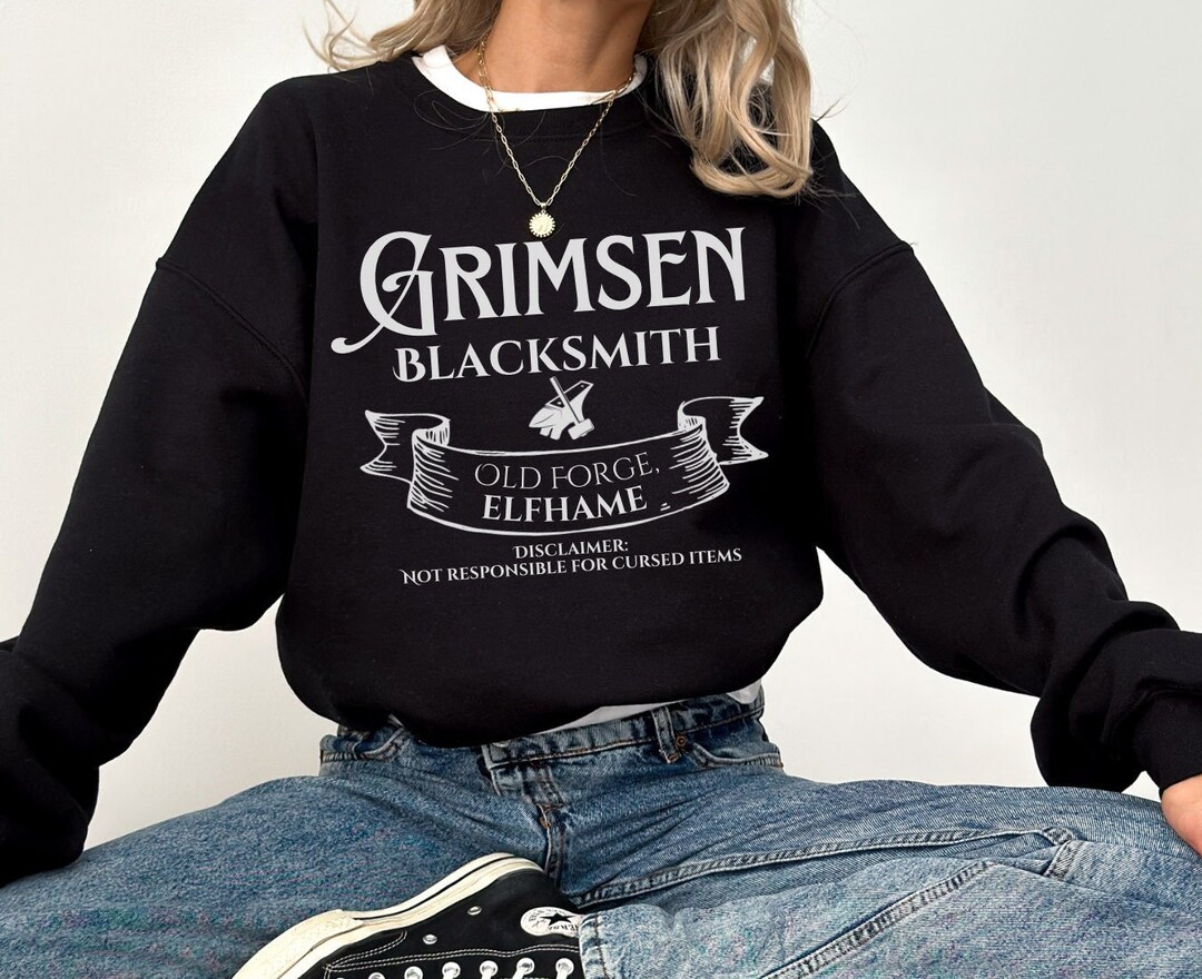 The Cruel Prince Grimsen Blacksmith Sweatshirt, Elfhame FOTA Folk of ...