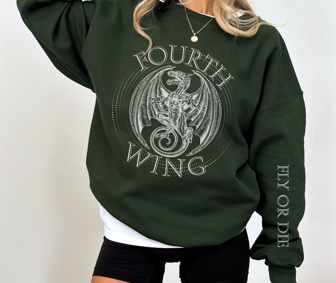 Fourth Wing Hoodie Crewneck, Fly or Die, Officially Licensed Fourth ...