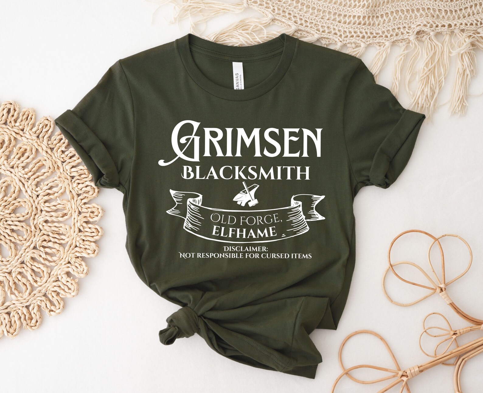 The Cruel Prince Grimsen Blacksmith T- Shirt, Elfhame FOTA Holly Black ...