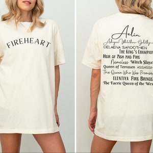 Aelin’s Alias Shirt, Officially Licensed Throne of Glass, Fireheart ...