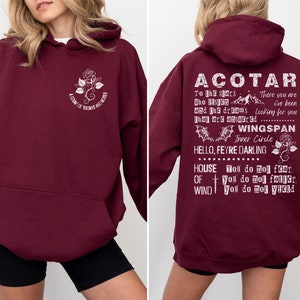 ACOTAR Sweatshirt, Officially Licensed Sarah J Maas Merch, A Court of ...