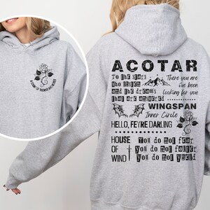 ACOTAR Sweatshirt, Officially Licensed Sarah J Maas Merch, A Court of ...