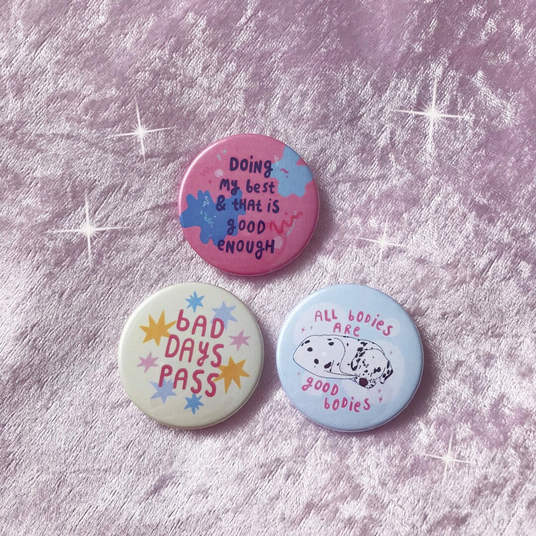 Mental Health Positivity Badges - Etsy
