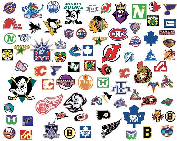 NHL logos SVG Hockey SVG American hockey svg nhl hockey | Etsy