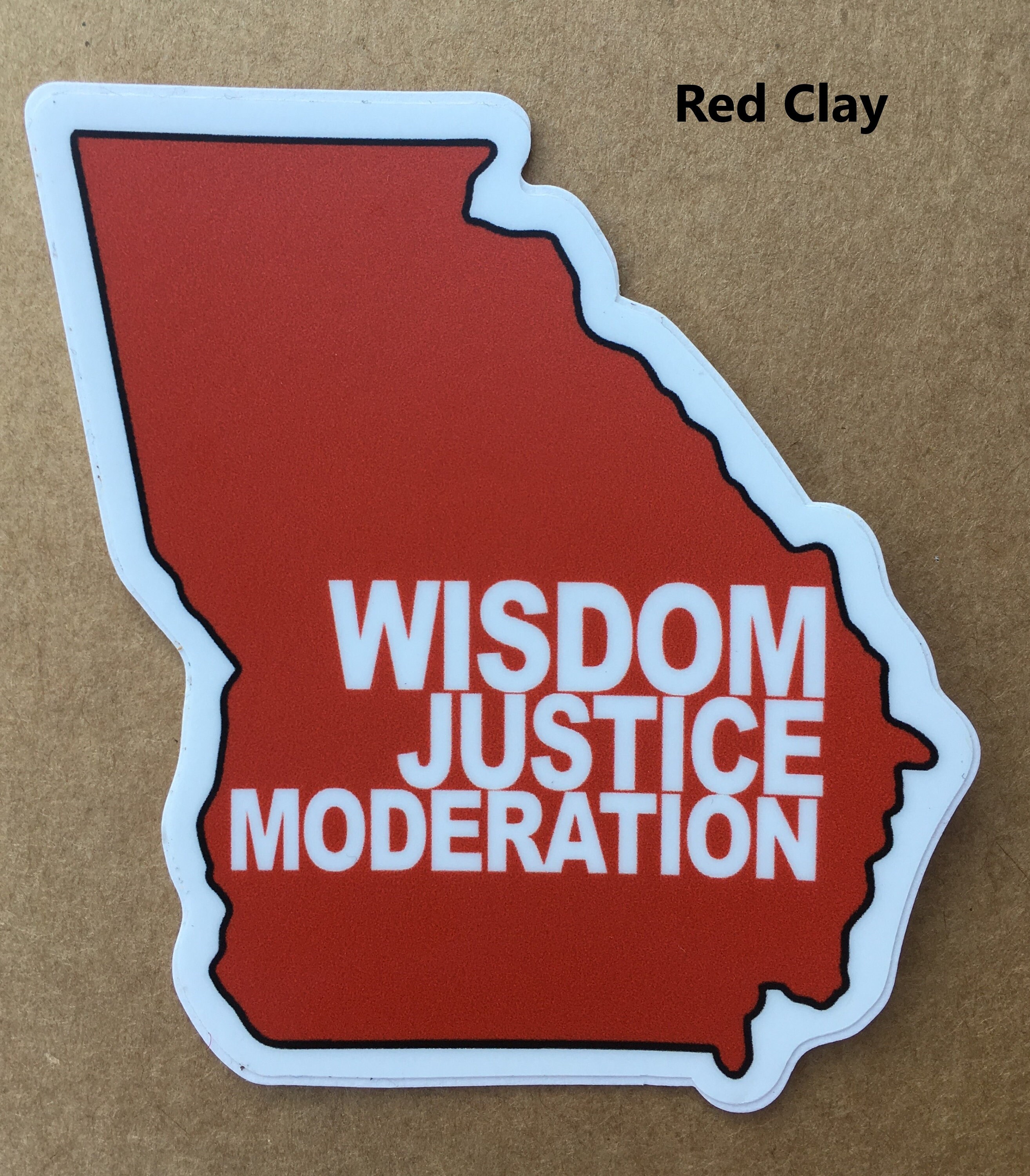Wisdom Justice Moderation Georgia Sticker - Etsy