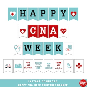 CNA Week Sign Printable CNA Week Banner Printable, CNA Week Decor, Certified Nursing Assistant ...