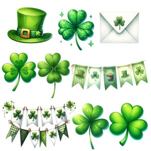 St. Patrick's Day Clipart, Cute Gnome, Leprechaun, Shamrock, Irish Clip ...