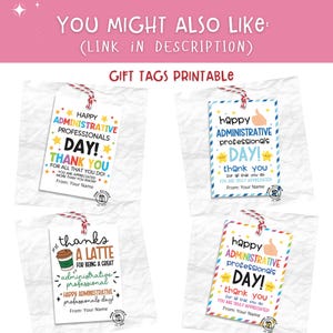Administrative Professionals Day Printable Sign, Admin Assistants ...
