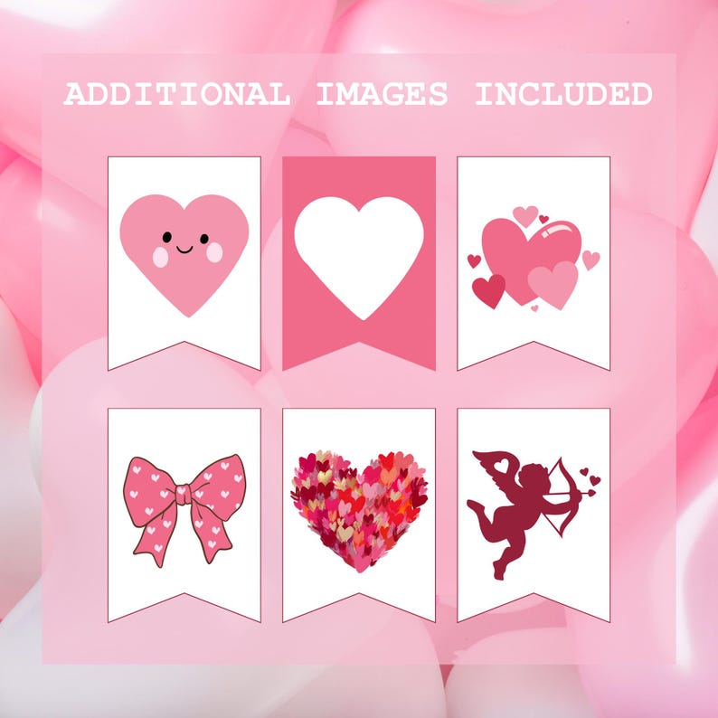 Printable Valentine's Day Decor, Valentines Day Banner Printable ...