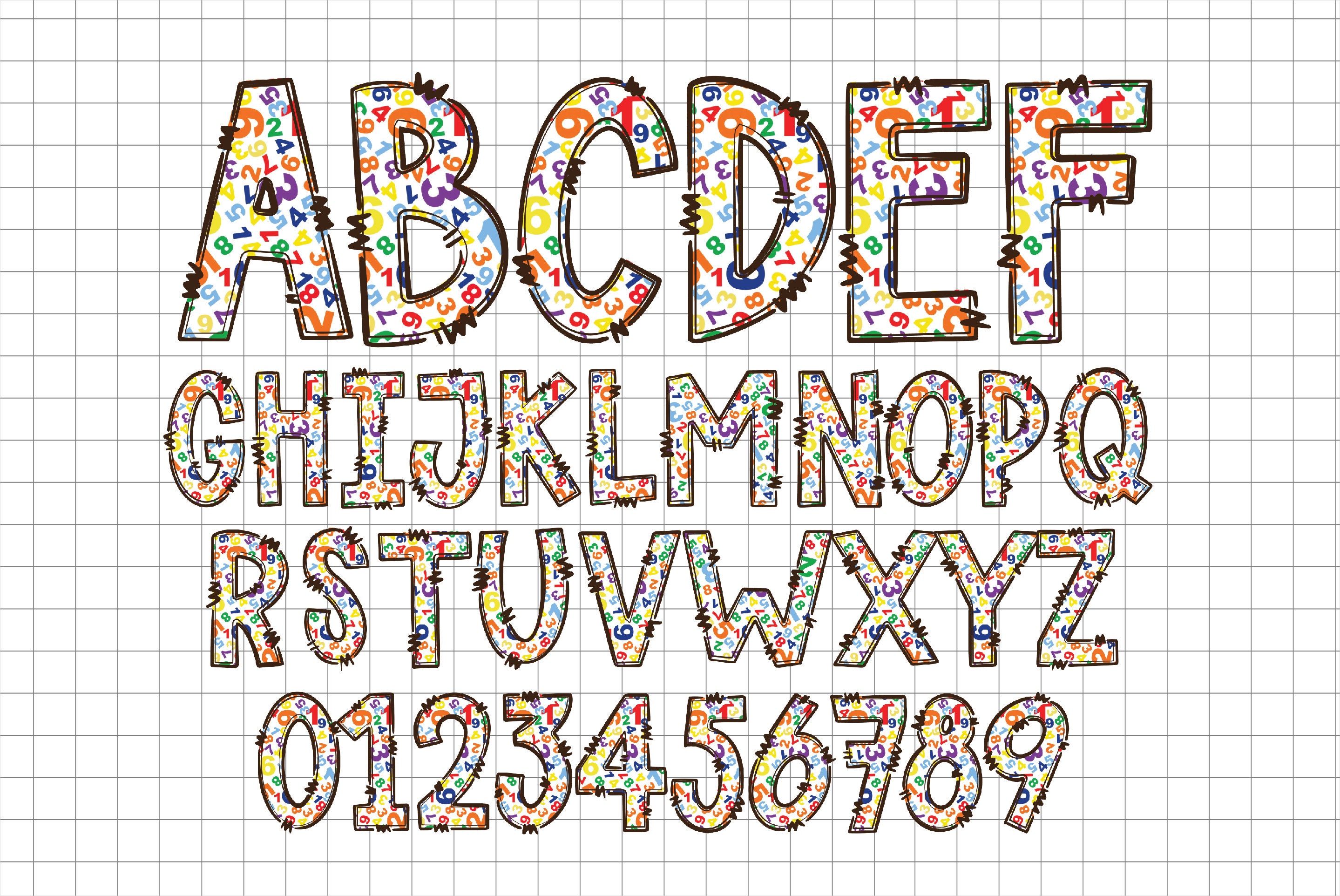 School Alphabet PNG School Alphabet Sublimation Teacher Hand - Etsy