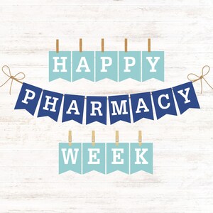 Pharmacy Week Banner Printable, Pharmacist Appreciation Week Decoration ...
