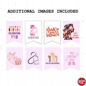 Women's Day Banner Printable, International Women’s Day Decor, Happy ...
