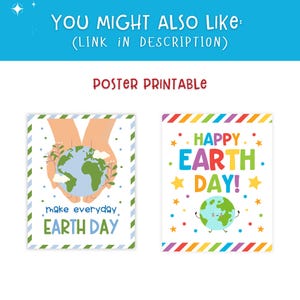 Earth Day Sign Printable, Earth Day Poster, Happy Earth Day Printable ...