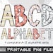 Floral Alphabet Letters PNG Bundle Flower Alphabet PNG - Etsy