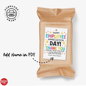 Employee Appreciation Gift Tags, Employee Appreciation Day Tags ...