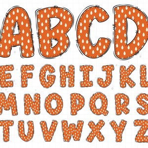 Fall Alphabet Letters Bundle PNG Files, Fall Sublimation Clipart ...